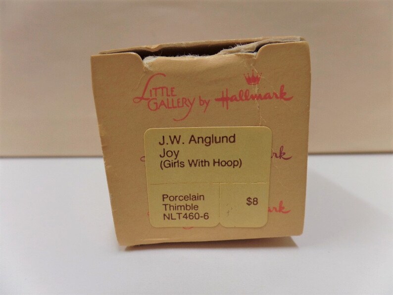 Hallmark Little Gallery Joy Fine Porcelain Thimble 1980 NOS Joan Walsh ...