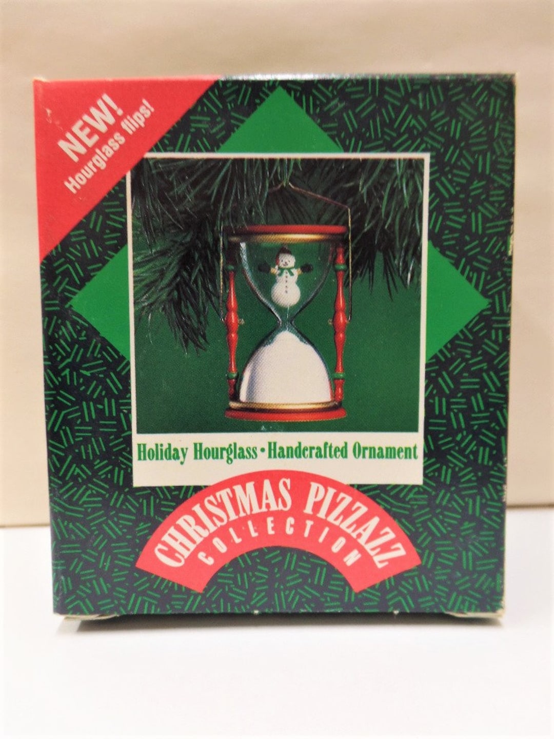 Hallmark Holiday Hourglass Christmas Ornament 1987 NRFB New Christmas ...