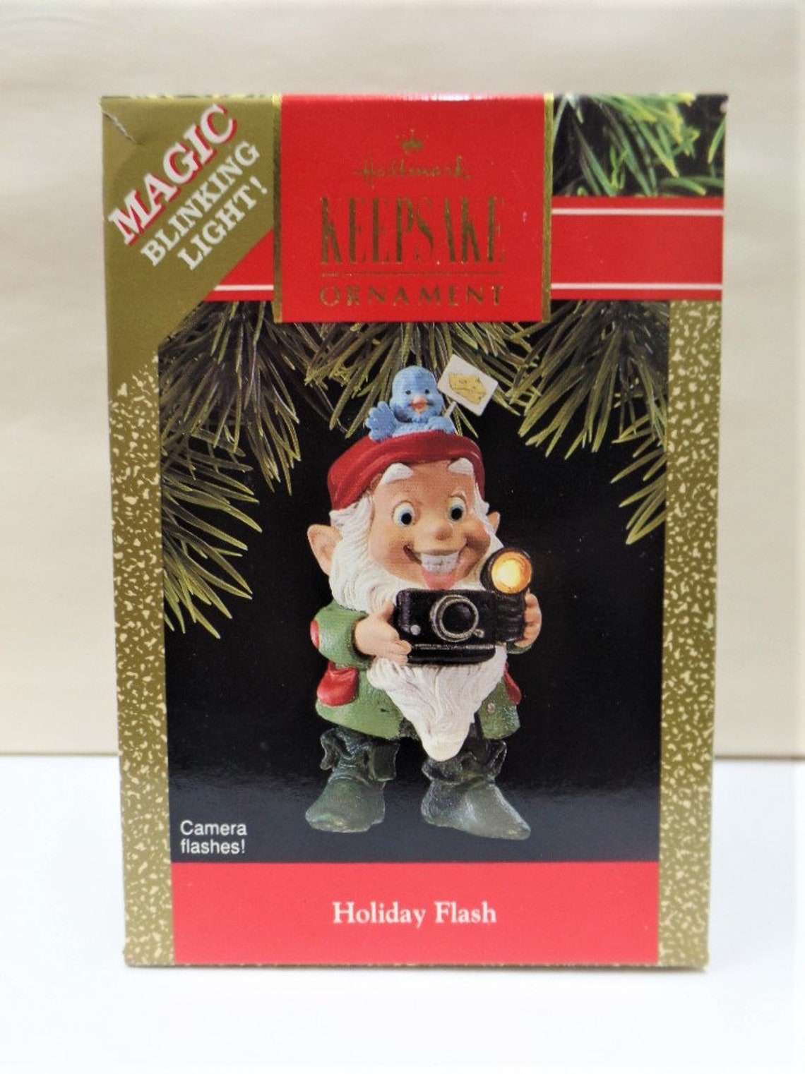 Hallmark Holiday Flash Magic Christmas Ornament 1990 Blinking - Etsy