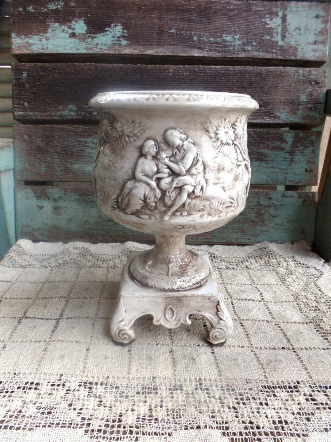 Vintage Italian Ceramic Planter Capodimonte Flowerpot Made in Italy - Etsy