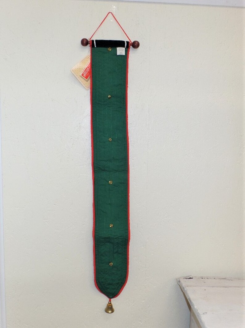 Hallmark Wall Hanging Christmas Ornament Display 1984 NOS Wood Fabric ...