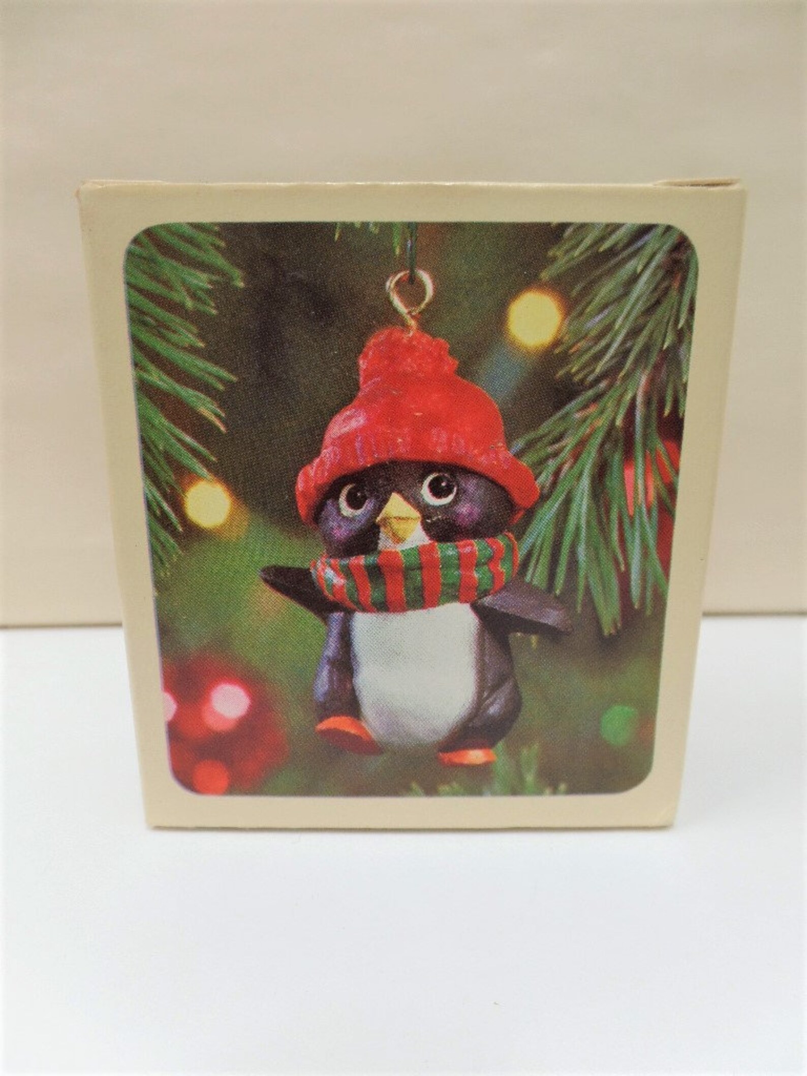 Hallmark Perky Penguin Christmas Ornament 1981 NOS Toboggan | Etsy