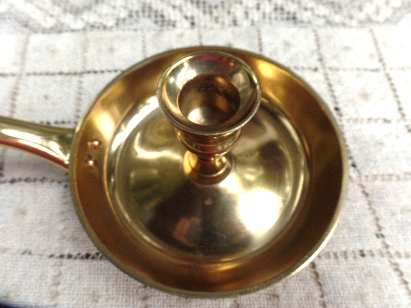 Vintage Brass Frying Pan Candlestick Holder Brass Skillet - Etsy