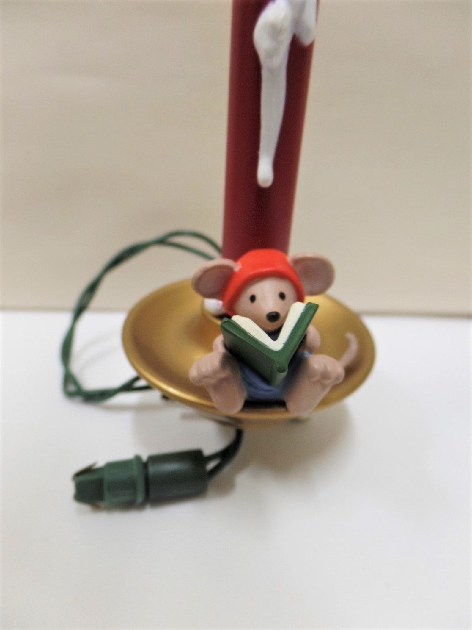 Hallmark Chris Mouse Lighted Christmas Ornament 1985 NOS 1st - Etsy