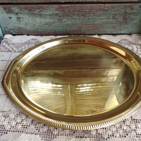 Solid Brass Tray - Etsy