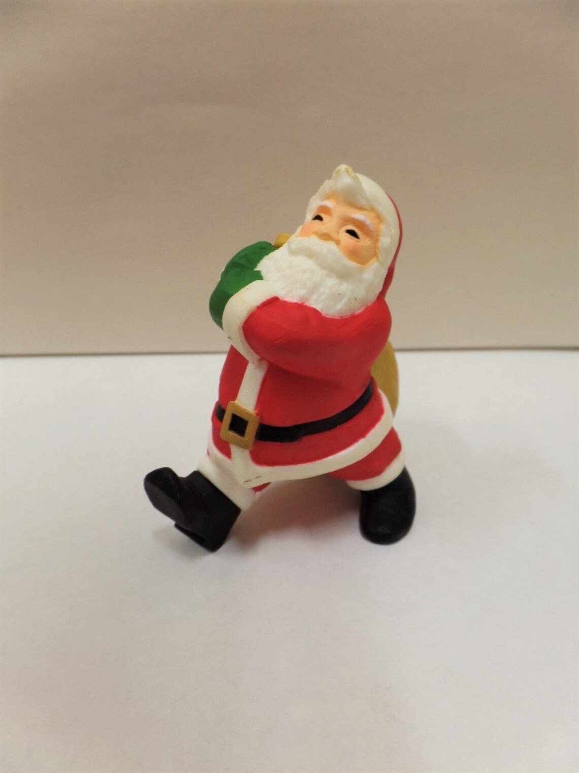 Vintage Hallmark Christmas Merry Miniature 1983 NOS Santa With Toy Bag ...