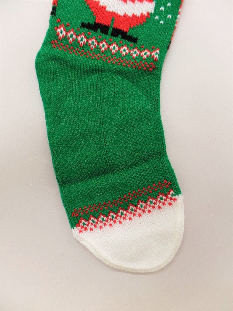Vintage Ambassador Hallmark Knit Christmas Stocking 1985 Santa Claus ...