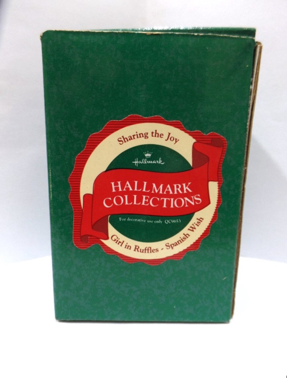 Hallmark Girl in Ruffles Spanish Wish Christmas Figurine 1990 NOS Hand ...