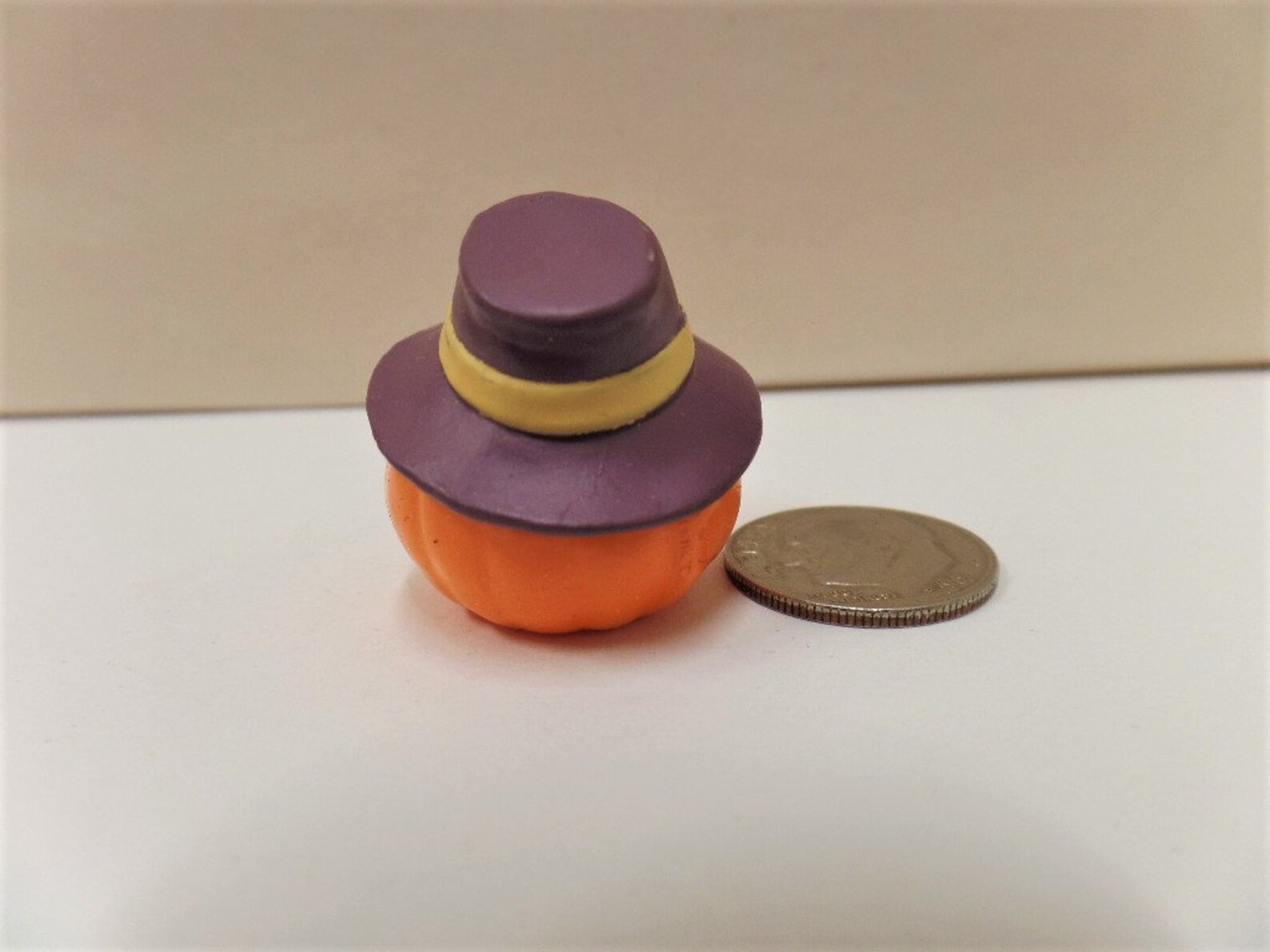 Vintage Hallmark Pumpkin With Hat Halloween Merry Miniature - Etsy