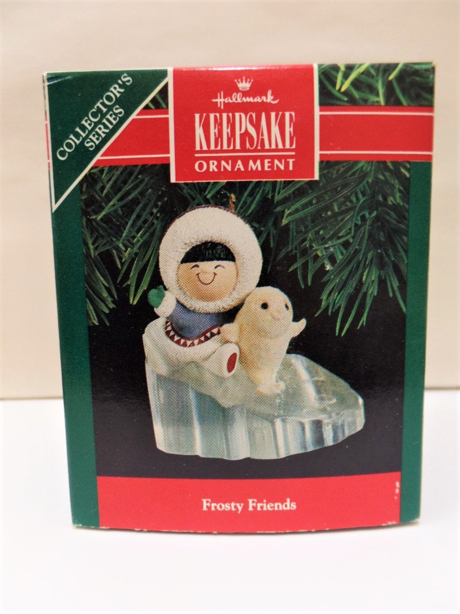 Hallmark Frosty Friends Ornament 1990 11th in Series Eskimo Flocked ...