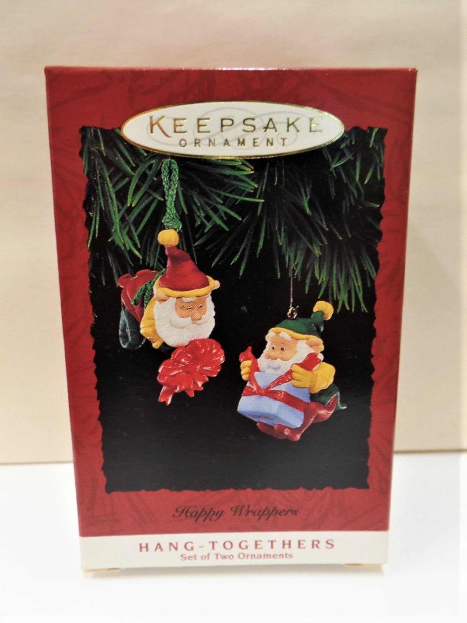 Hallmark Happy Wrappers Christmas Ornament 1995 NOS NRFB Set - Etsy