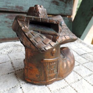 Vintage Shoe House Coin Bank Old Woman Who Lived in A Shoe - Etsy