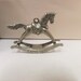 Hallmark Pewter Rocking Horse Miniature Christmas Ornament - Etsy