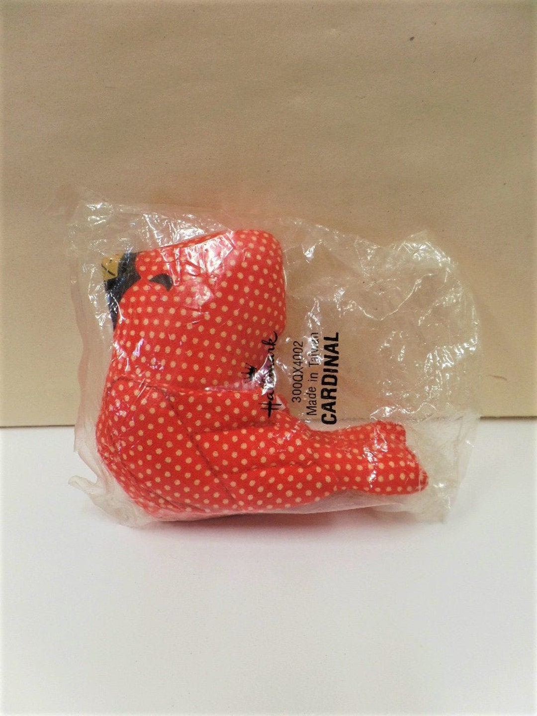 Hallmark Cardinal Christmas Ornament 1981 NOS Fabric Ornament Redbird ...