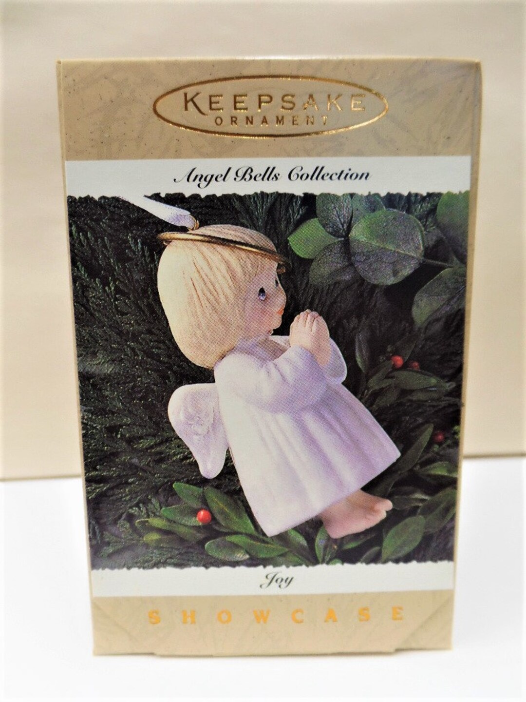 Hallmark Joy Porcelain Bell Christmas Ornament 1995 NOS NRFB Angel ...