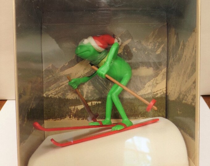 Hallmark "kermit the Frog" Christmas Ornament 1982 NOS Kermit on Snow ...