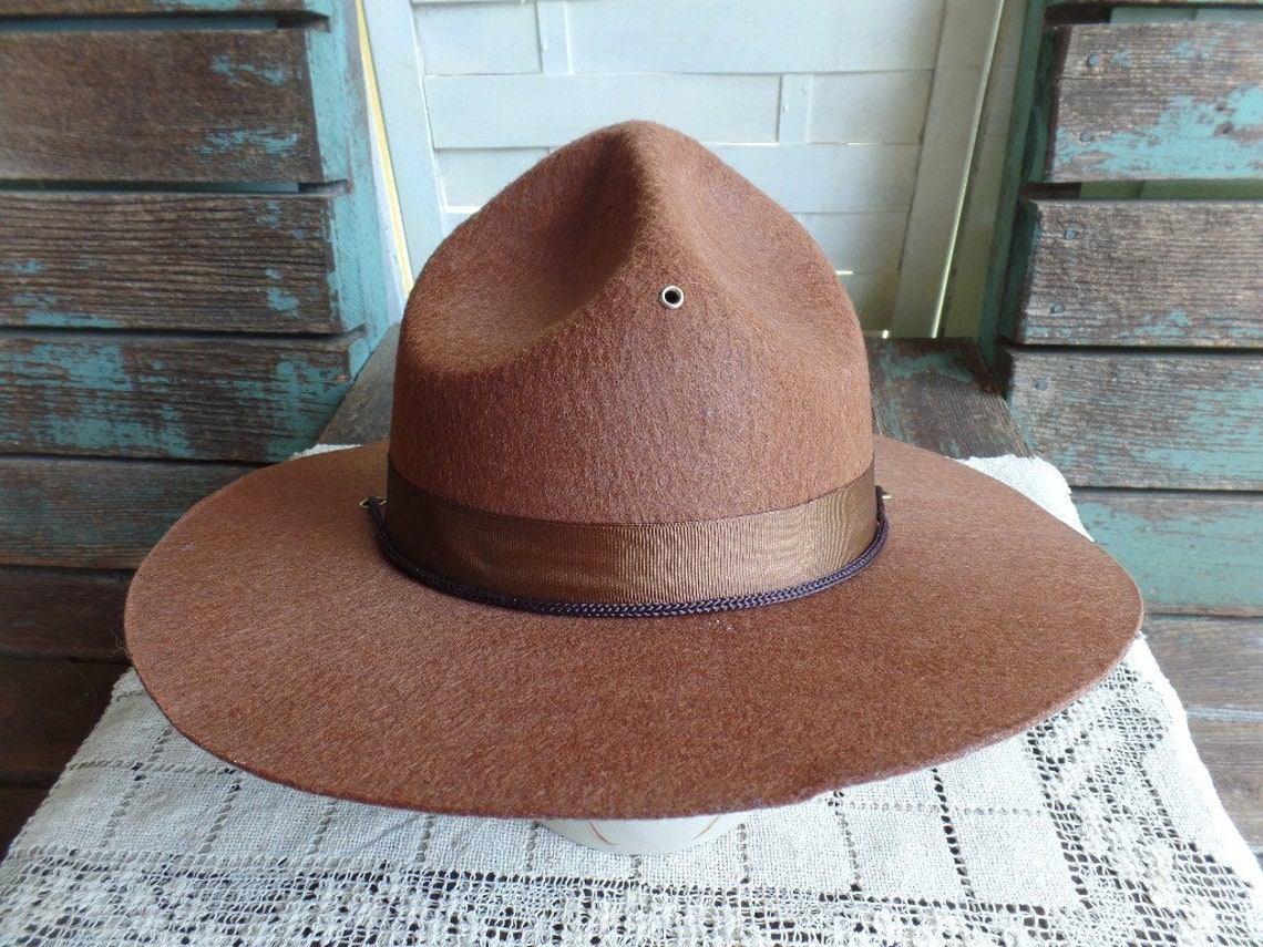 Vintage Boy Scout Hat Felt Hat Forest Ranger | Etsy