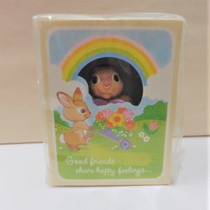 Vintage Hallmark Rabbit Merry Miniature Greetings 1984 NOS - Etsy