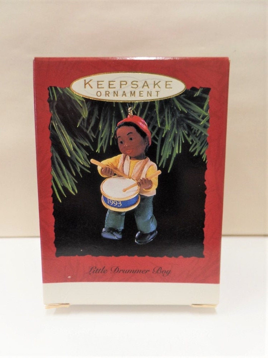 Hallmark Little Drummer Boy Christmas Ornament 1993 NOS Boy Playing ...