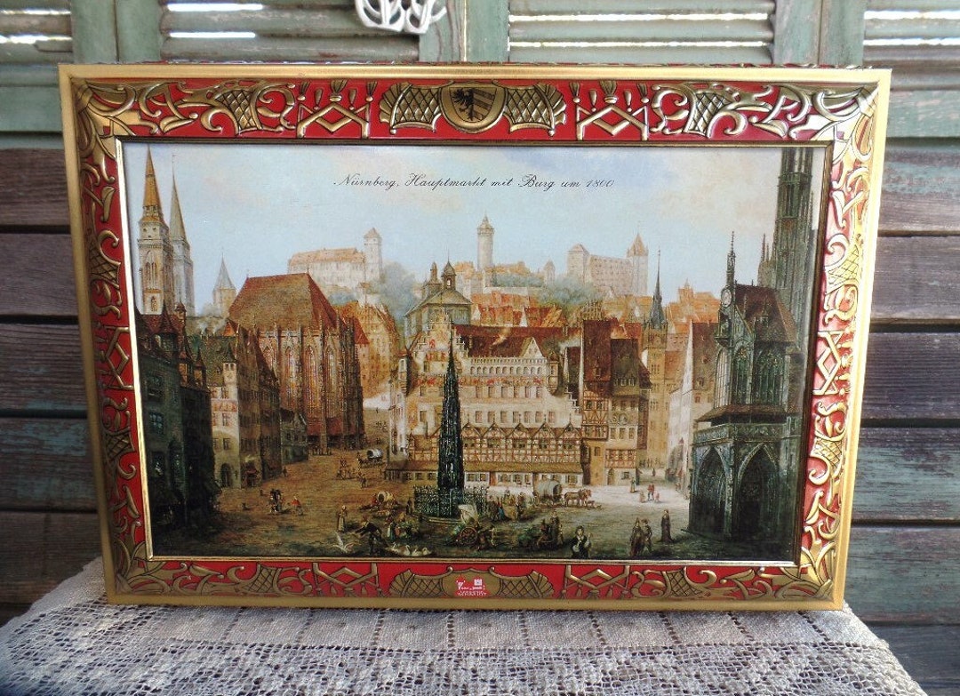 Extra Large Vintage German Cookie Tin E. Otto Schmidt Nurnberg Made in ...