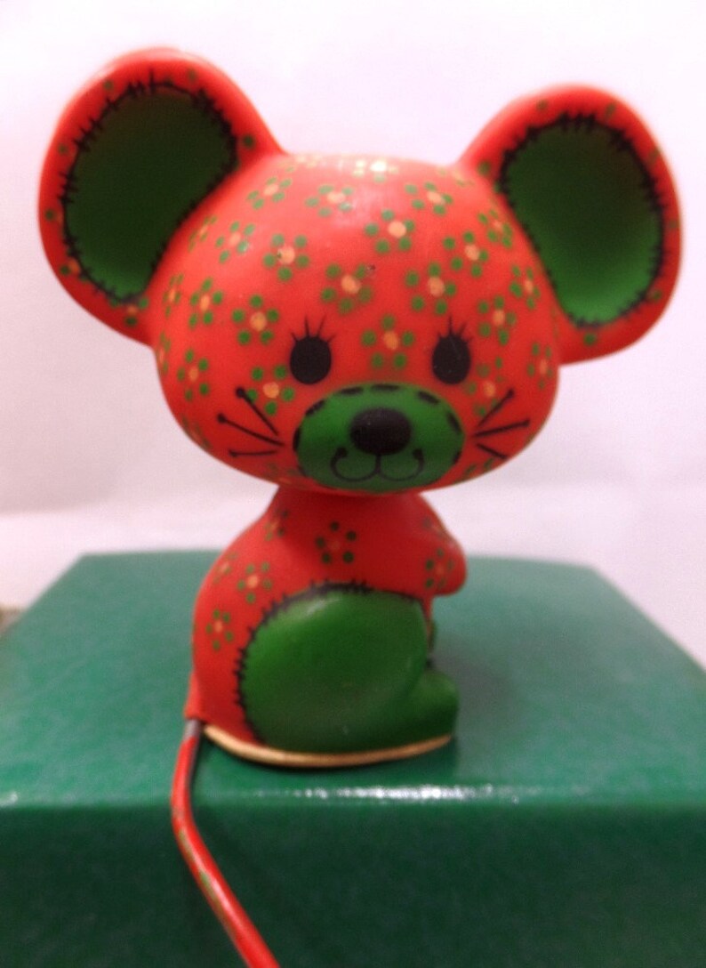 Vintage Hallmark Calico Mouse Stocking Hanger 1977 Red Mouse - Etsy