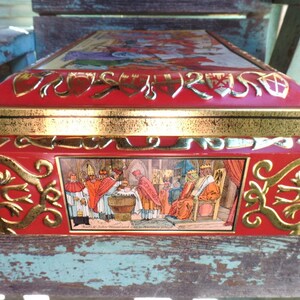 Extra Large Vintage German Cookie Tin E. Otto Schmidt Nurnberg Made in ...