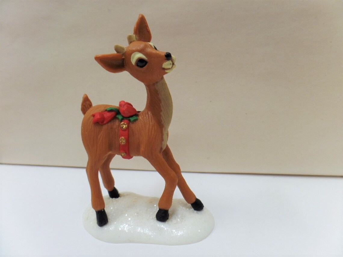 Vintage Hallmark Reindeer Christmas Merry Miniature 1980 NOS - Etsy
