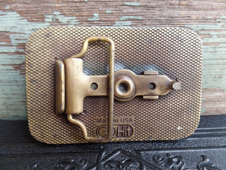 Vintage CD Hit Solid Brass Crosby County Belt Buckle Airplane | Etsy