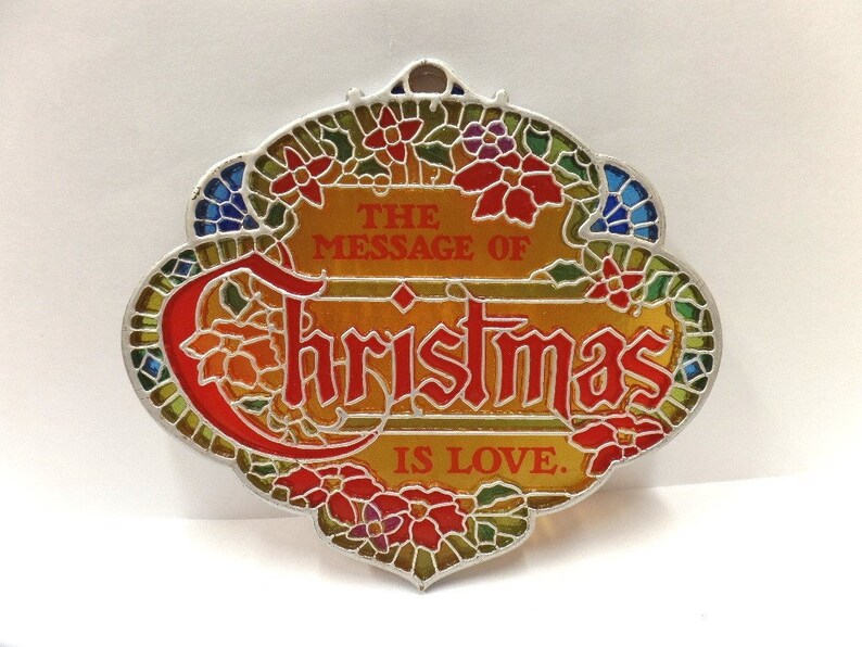 Hallmark Tiffany Classics the Message of Christmas Acrylic - Etsy