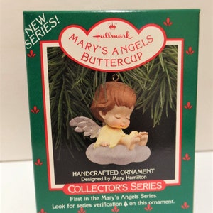 Hallmark Mary's Angels Buttercup Christmas Ornament 1st in Series 1988 ...