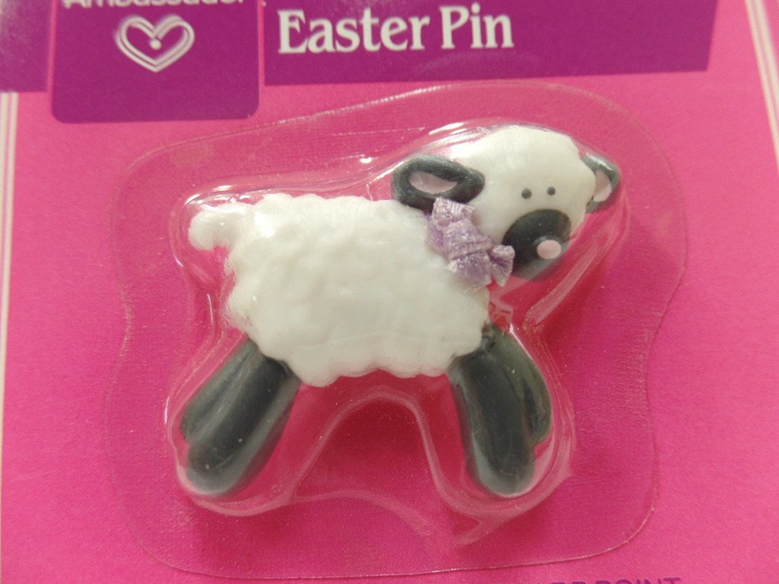 Vintage Hallmark Easter Lapel Pin 1985 NOS Sheep Ambassador - Etsy