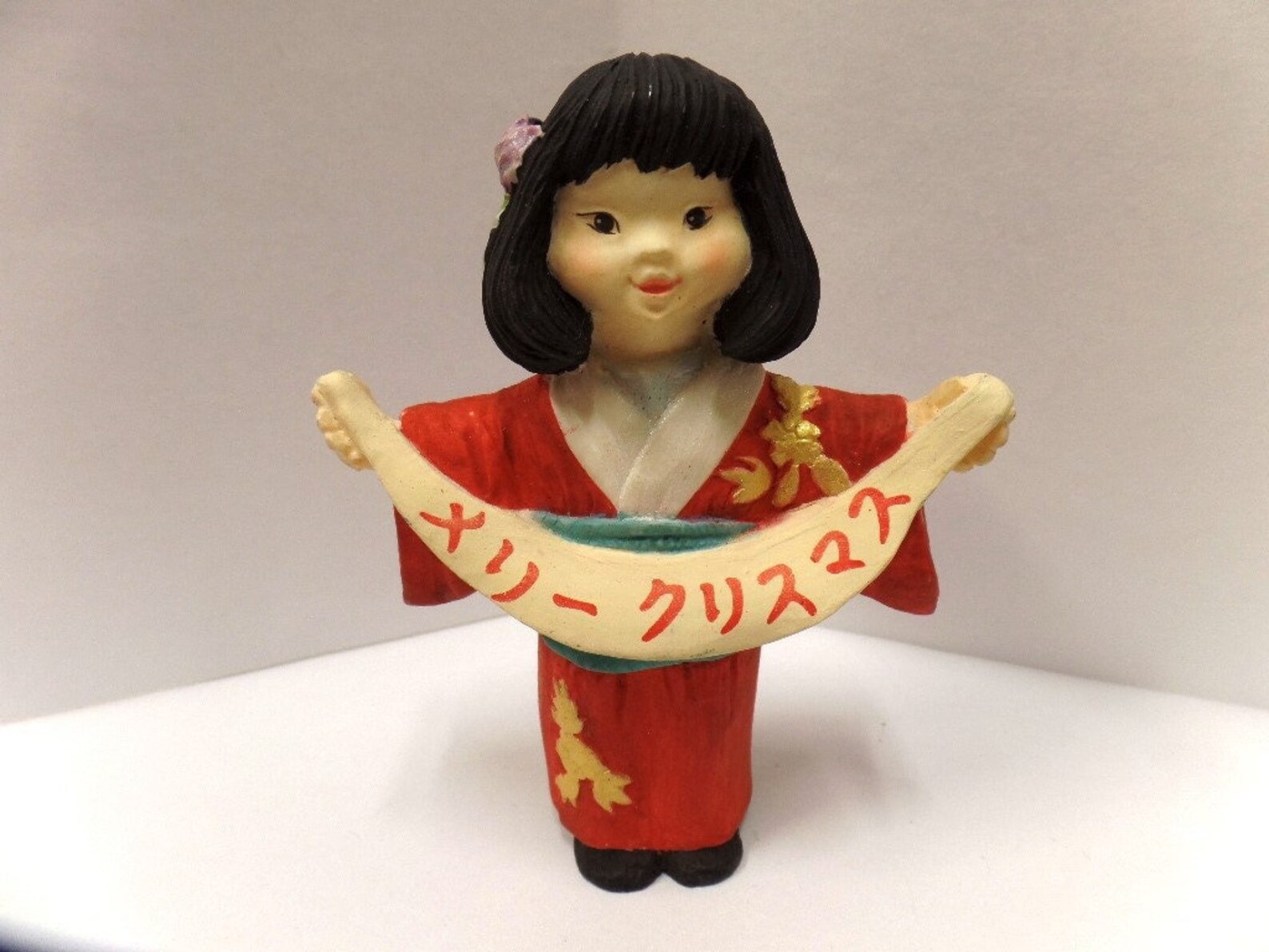 Hallmark Girl in Kimono Japanese Wish Christmas Figurine 1990 NOS Hand ...
