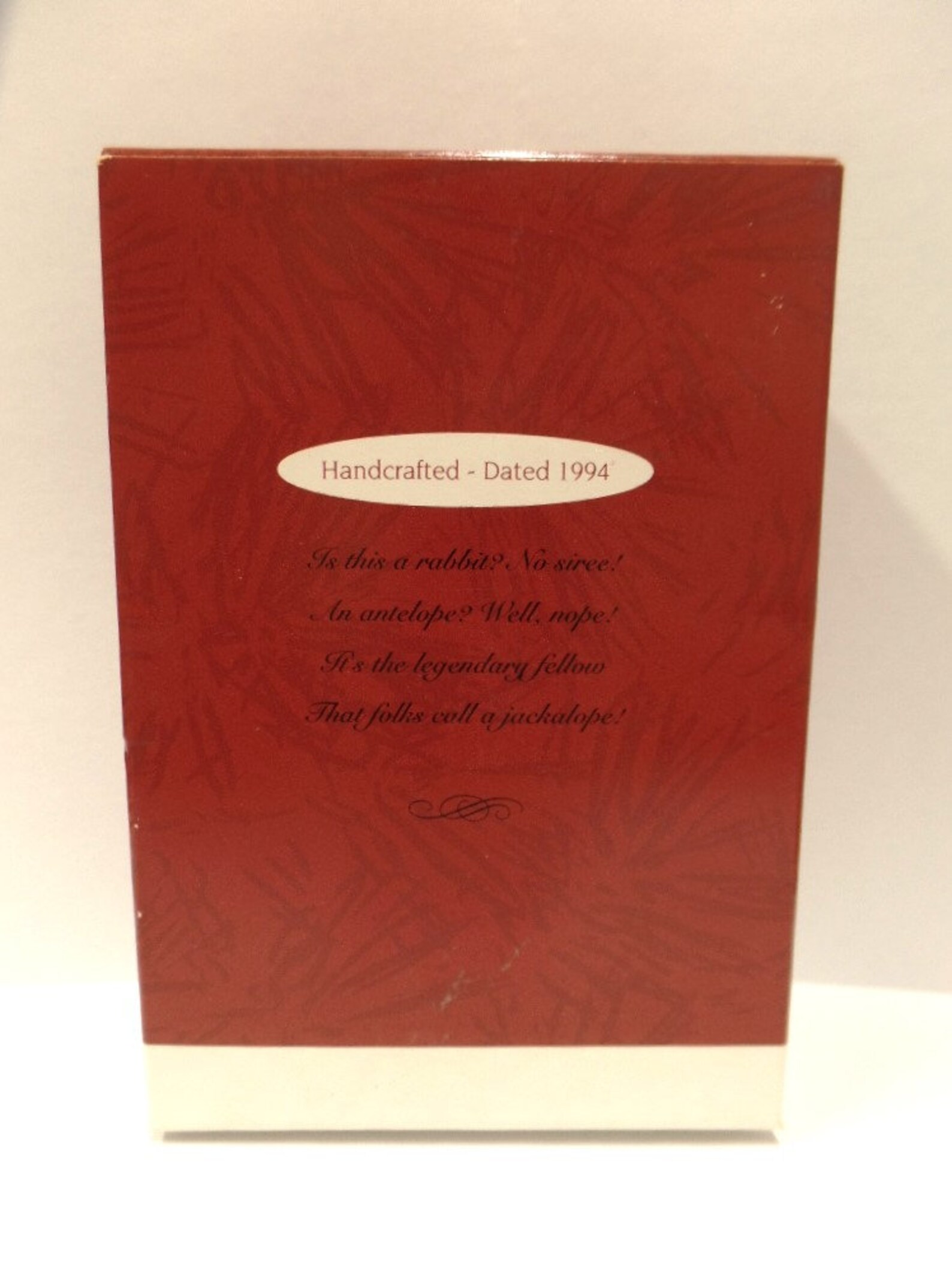 Hallmark Jump Along Jackalope Christmas Ornament 1994 NOS NRFB - Etsy