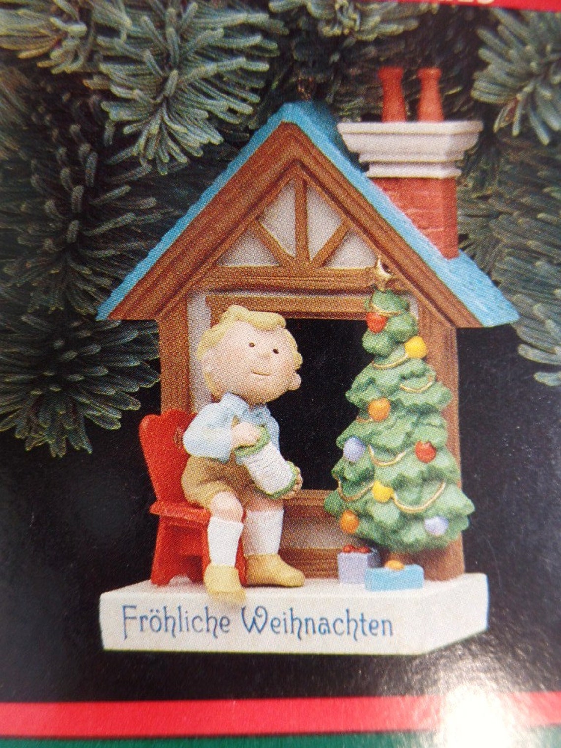 Hallmark German Windows of the World Christmas Ornament 1989 | Etsy