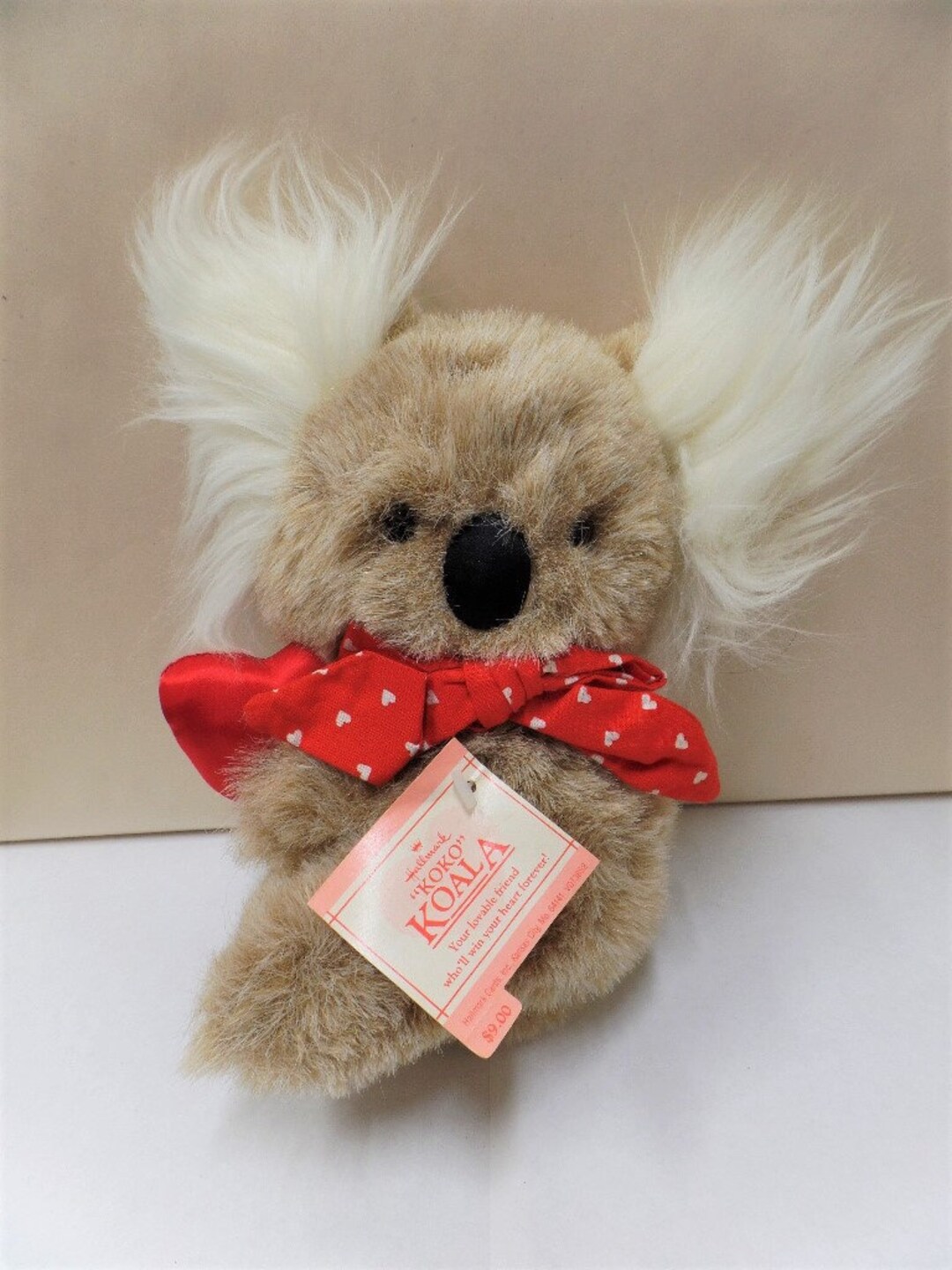 Vintage 1984 Hallmark "koko" Plush Koala Bear NOS Valentine Sewn Toy ...