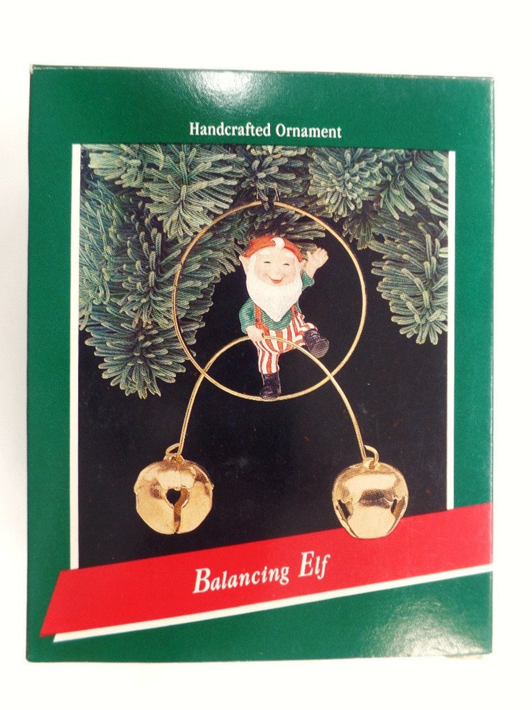 Hallmark Balancing Elf Christmas Ornament 1989 New Elf Jingle Bells - Etsy