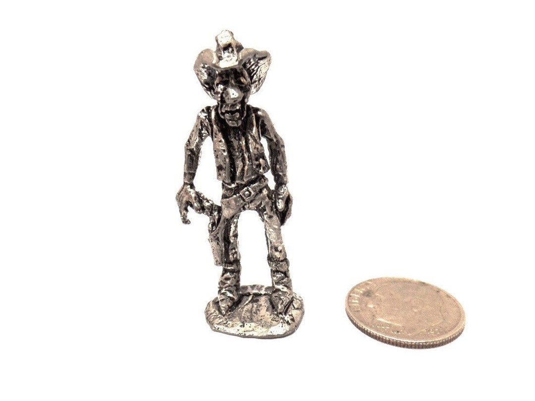 Vintage Boyd Perry Miniature Pewter Figurine Western Series 1980's - Etsy