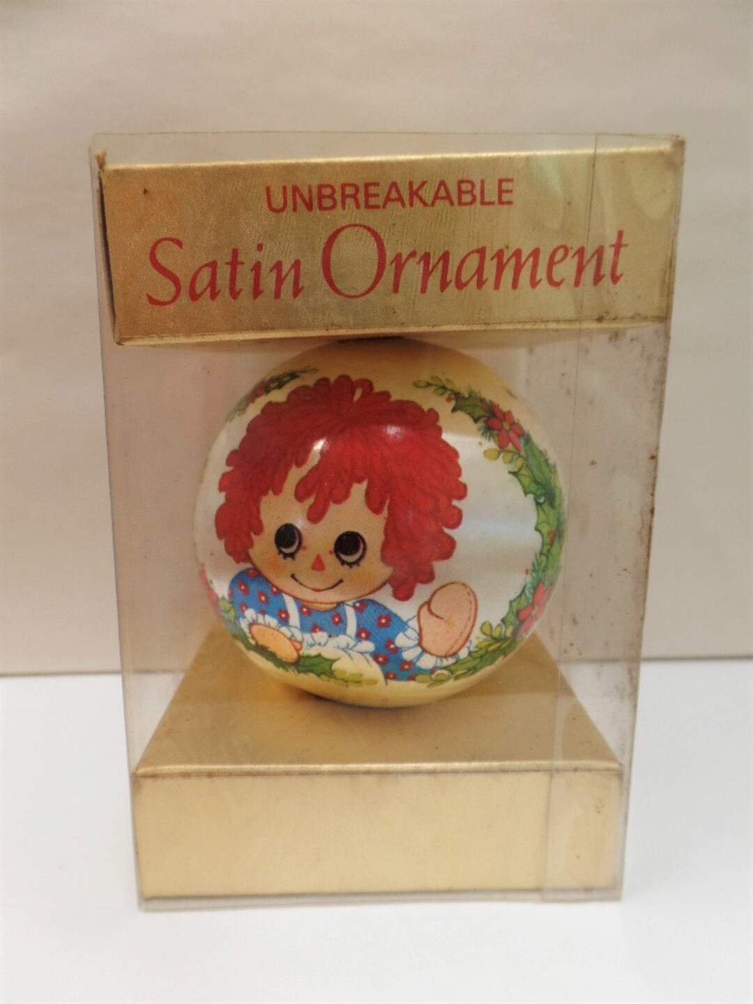 Hallmark Raggedy Ann Satin Ball Christmas Ornament 1975 RARE! - Etsy