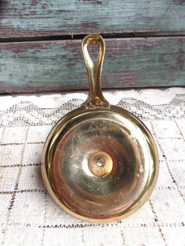 Vintage Brass Frying Pan Candlestick Holder Brass Skillet - Etsy