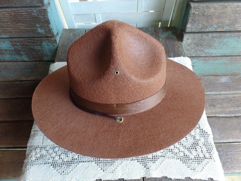 Vintage Boy Scout Hat Felt Hat Forest Ranger | Etsy