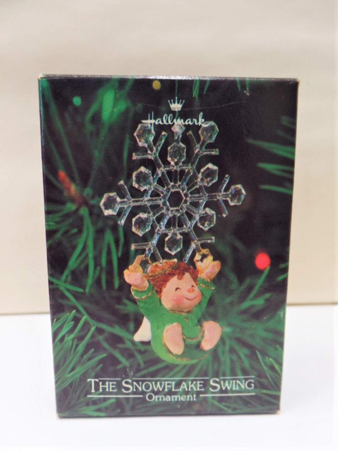 Hallmark the Snowflake Swing Christmas Ornament 1980 NOS Angel Tree ...