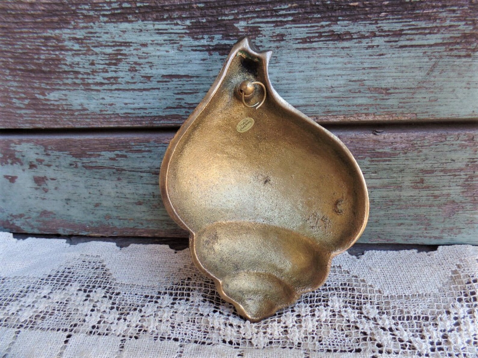 Vintage Solid Brass Shell Wall Plaque Brass Oceanic Decor - Etsy