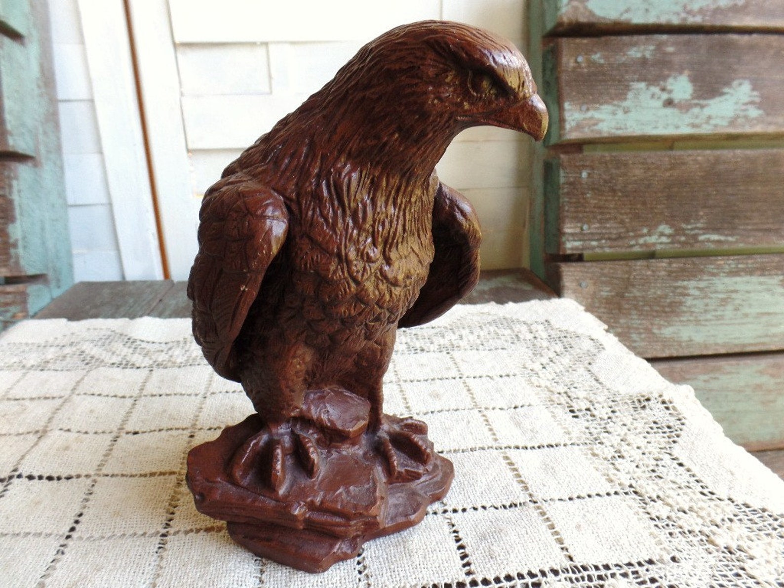 Vintage Red Mill MFG Eagle Statue Handcrafted USA | Etsy