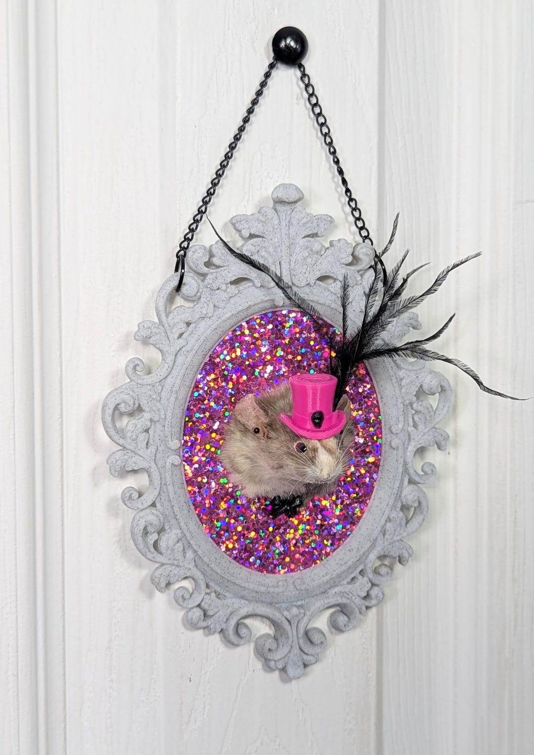 Fancy Feathered Top Hat Mouse Taxidermy Head Mount - Etsy