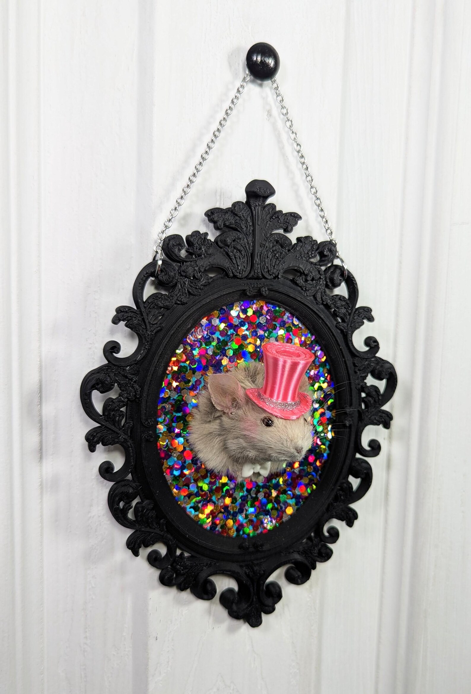 Fancy Glitter Top Hat Mouse Taxidermy Head Mount - Etsy