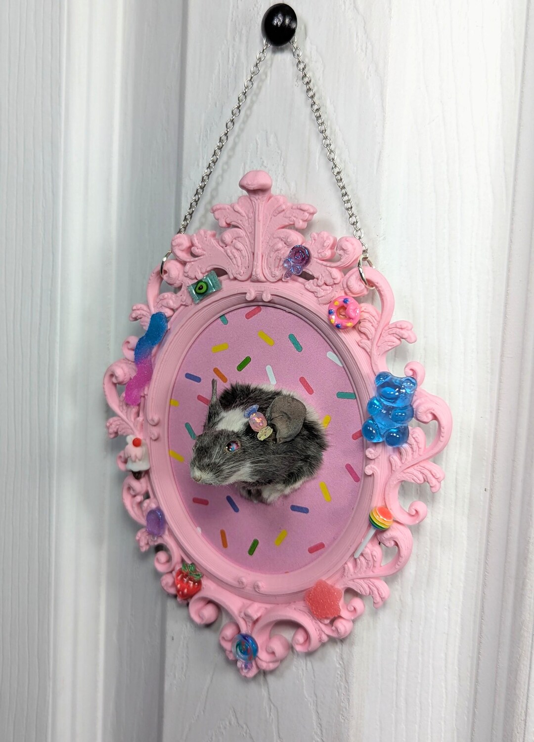 Pink Sweet Tooth Mouse Taxidermy Head Mount - Etsy