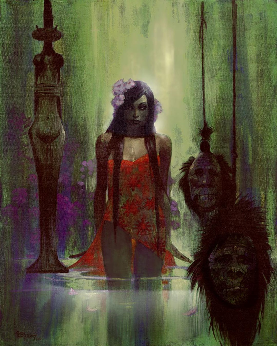 Tiki Dreamer Canvas Print - Etsy