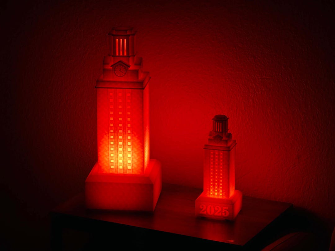 GIANT UT Tower Lamp 3D Printed | University of Texas Main Tower LED ...