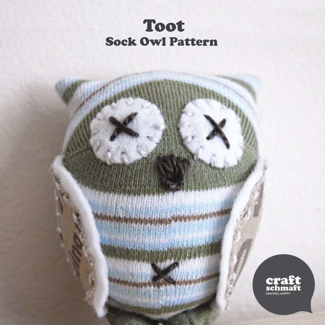 Toot the Sock Owl (PDF Pattern) - Etsy
