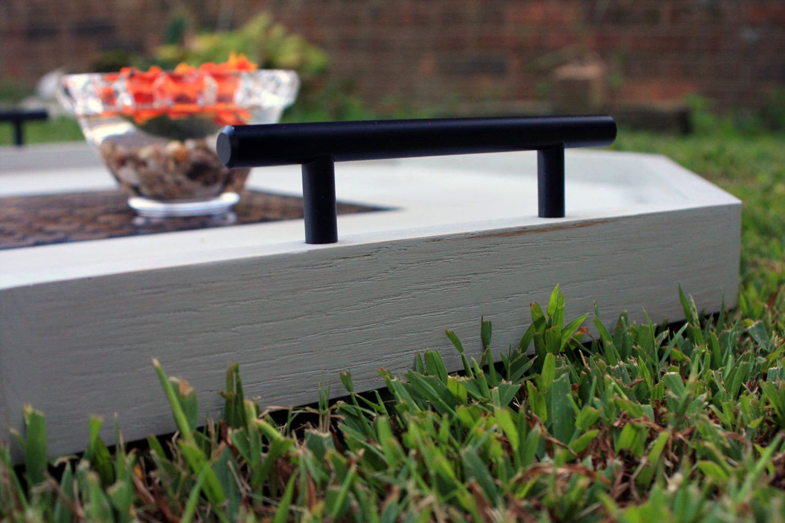 Octagon Tray. Copper Ottoman Tray. Round Ottoman Tray. - Etsy